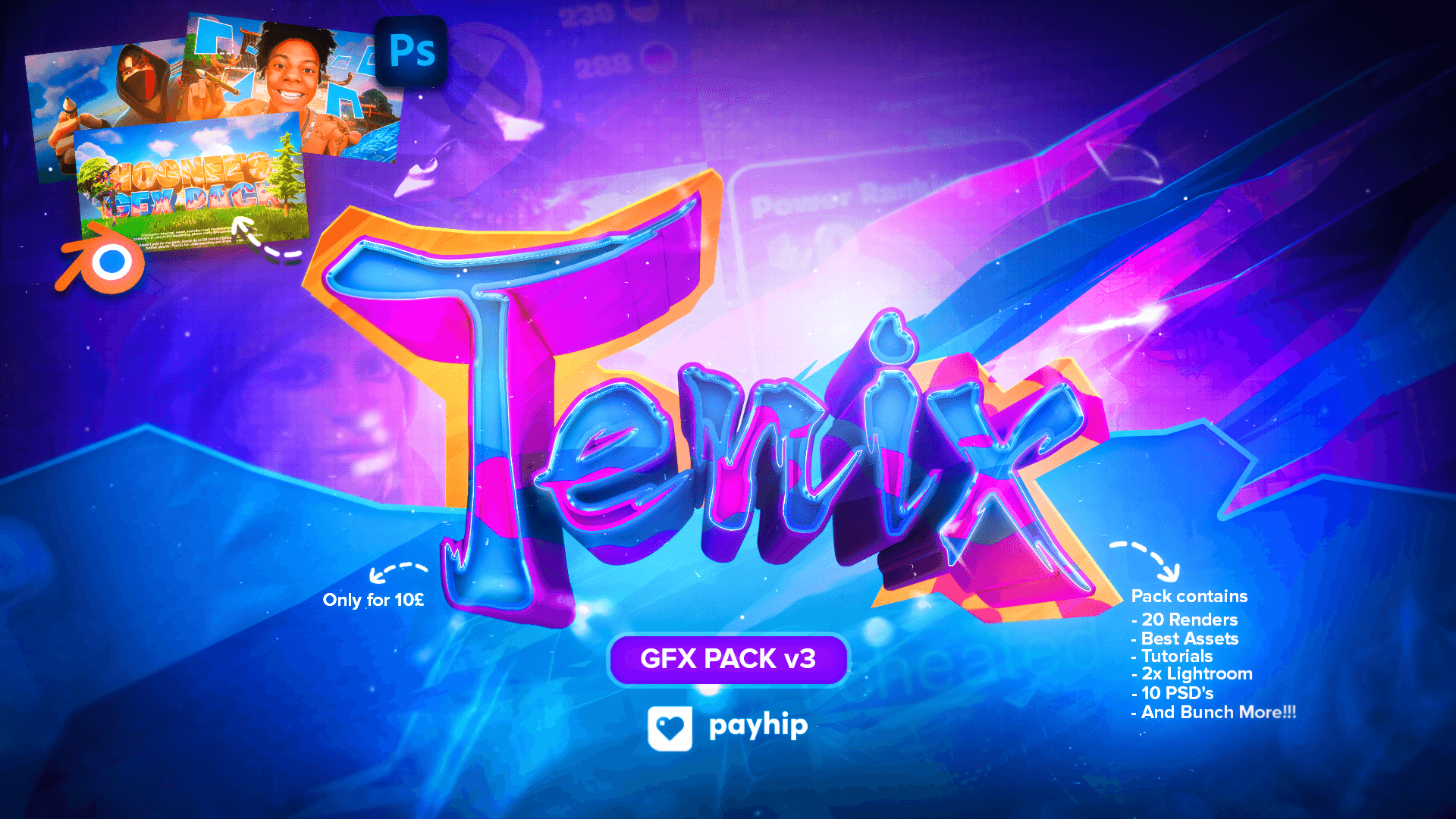 Tenix | Professional Fortnite & Gaming Graphics Designer